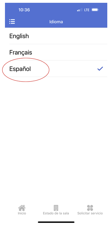 How to enable Spanish in the mobile application (Route Washboard)