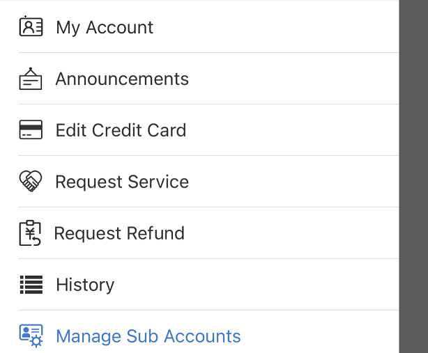 How to create Sub Accounts on the app