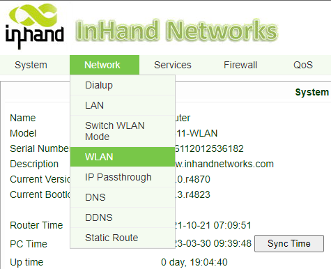 How to change the channel on an Inhand Modem