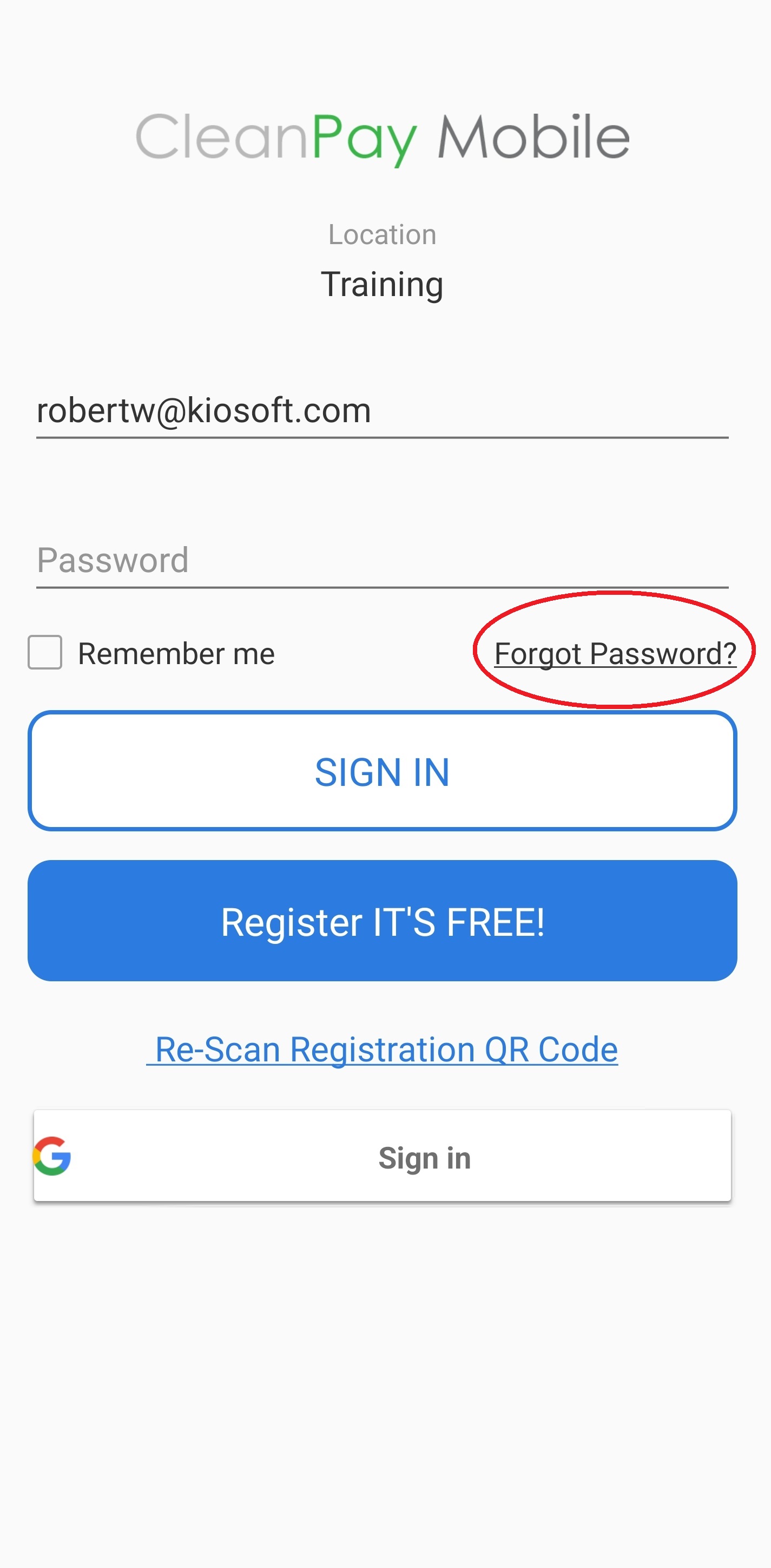 How To Reset Password Using CleanPay Mobile