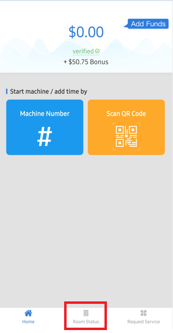 How to view room status with Clean Pay Mobile