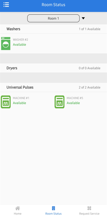 How to view room status with Clean Pay Mobile