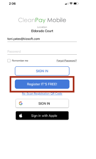 How To Register a CleanPay Mobile Account