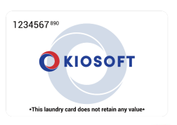 How do I find out the balance of a laundry card?