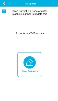How to use KLM app to update a reader with TMS reference number