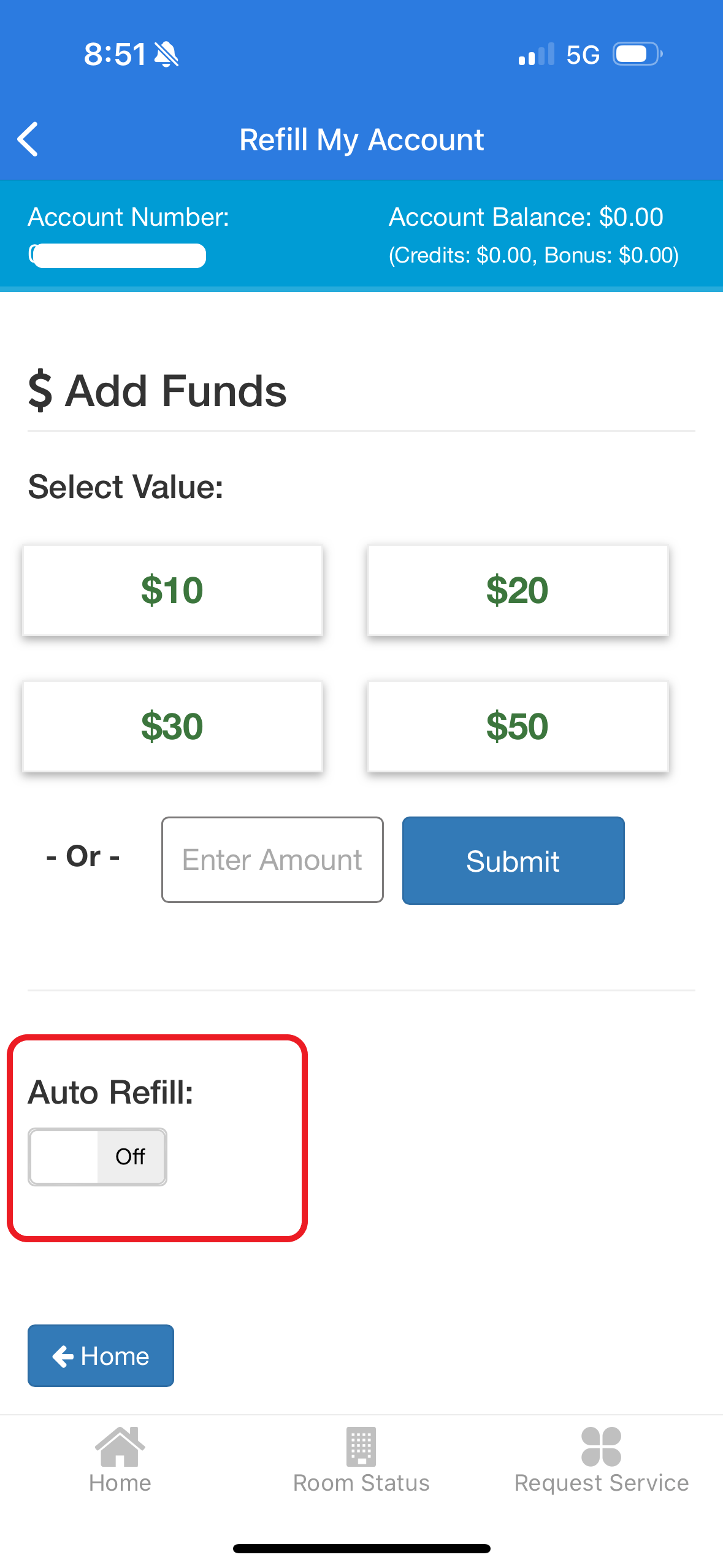 Enable/Disable Auto Refill on CleanPay Mobile