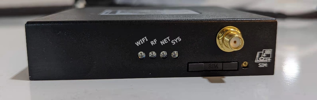 What do the lights mean on the cellular modems?